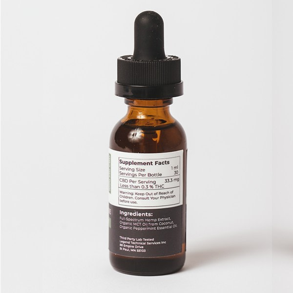 CBD Tincture (Peppermint) - Frosty Roots